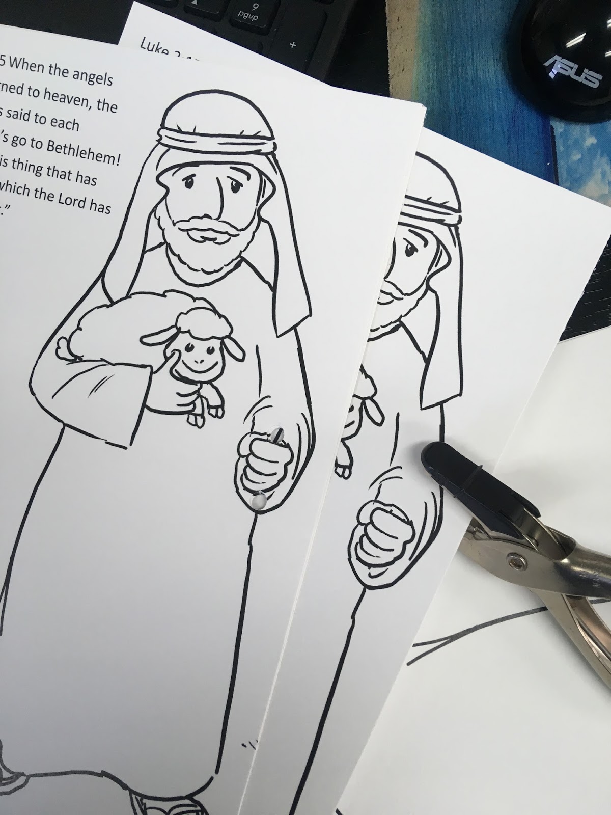 The Confident Journal: Sunday School Craft - Christmas Shepherd