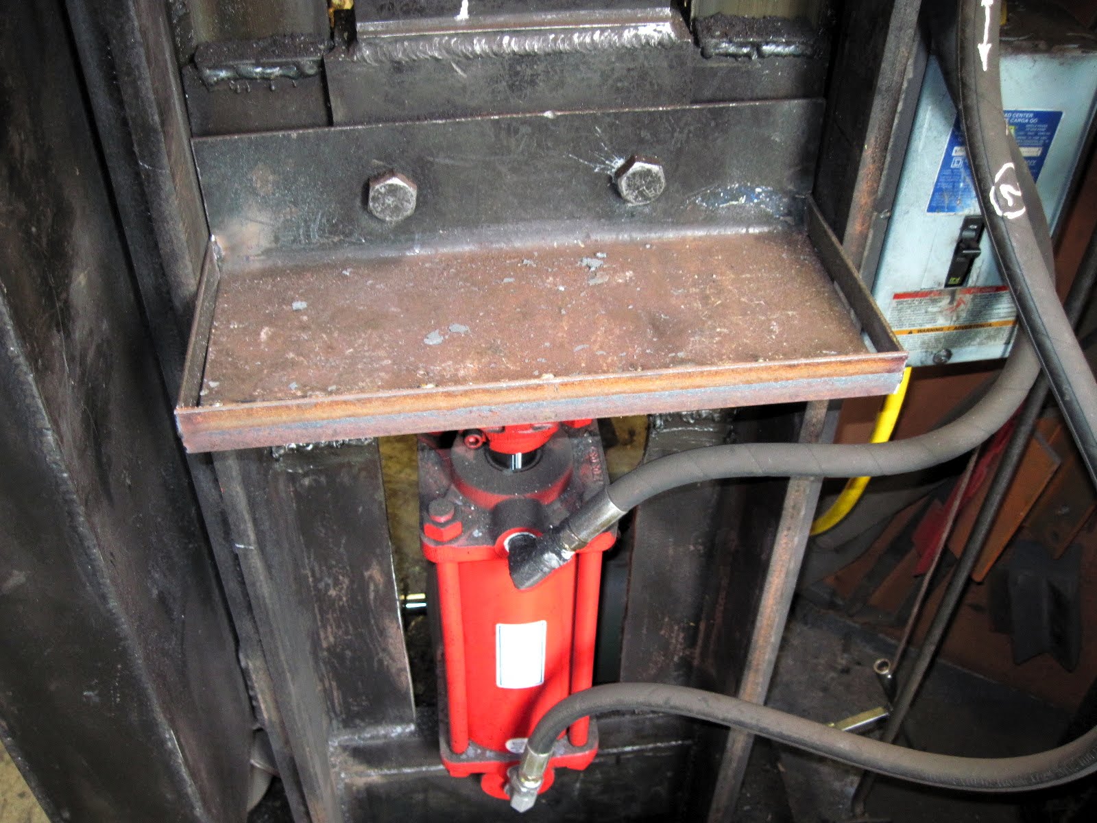 Persimmon Forge: Professional Blacksmithing: Hydraulic Forging Press Trays