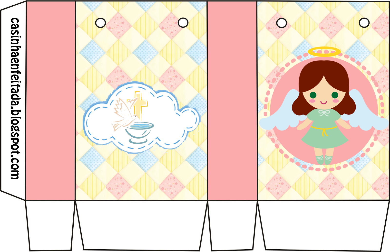 Baby Girl Baptism: Free Printable Boxes. - Oh My Baby!