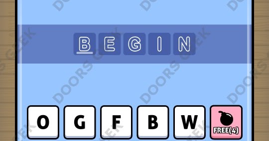 Escape Room: Mystery Word Level 235 Answer ~ Doors Geek
