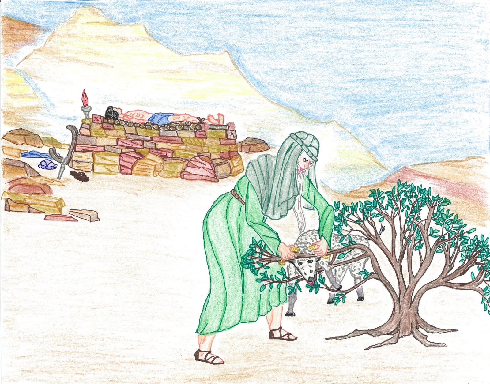 Free Bible School Materials: God's Sheep Visuals: Lamb of God (Isaac ...