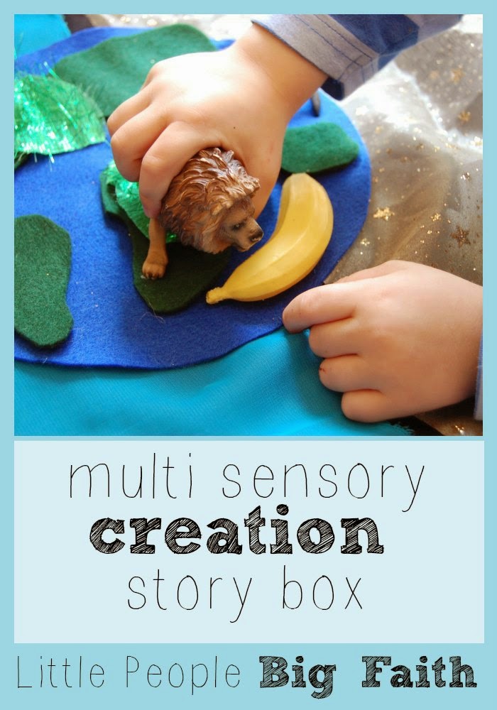 Little People Big Faith: Multi-sensory creation story box