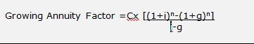 Formula: Future Value Growing Annuity Formula