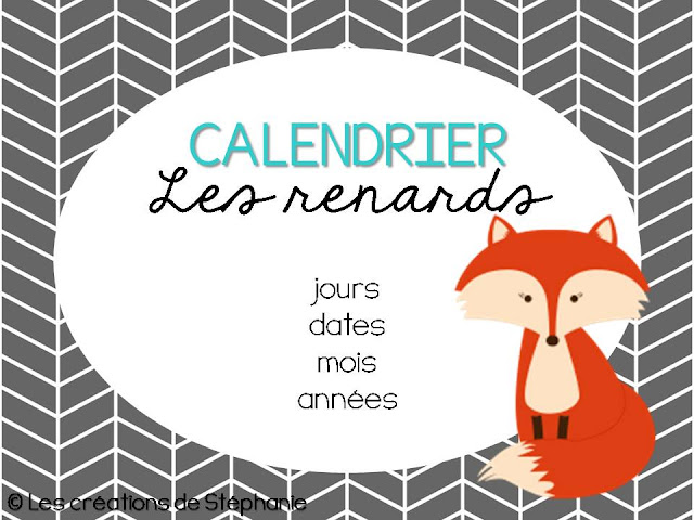 Les créations de Stéphanie: Calendrier { Les renards }