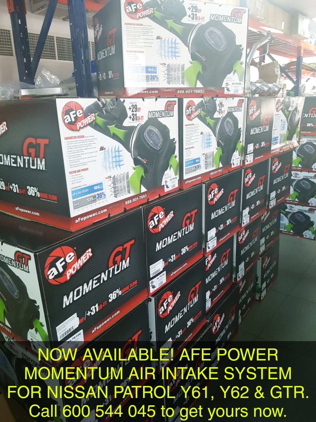 AFE Power Momentum Air Intake System for Nissan Patrol Y61, Y62 & GTR.