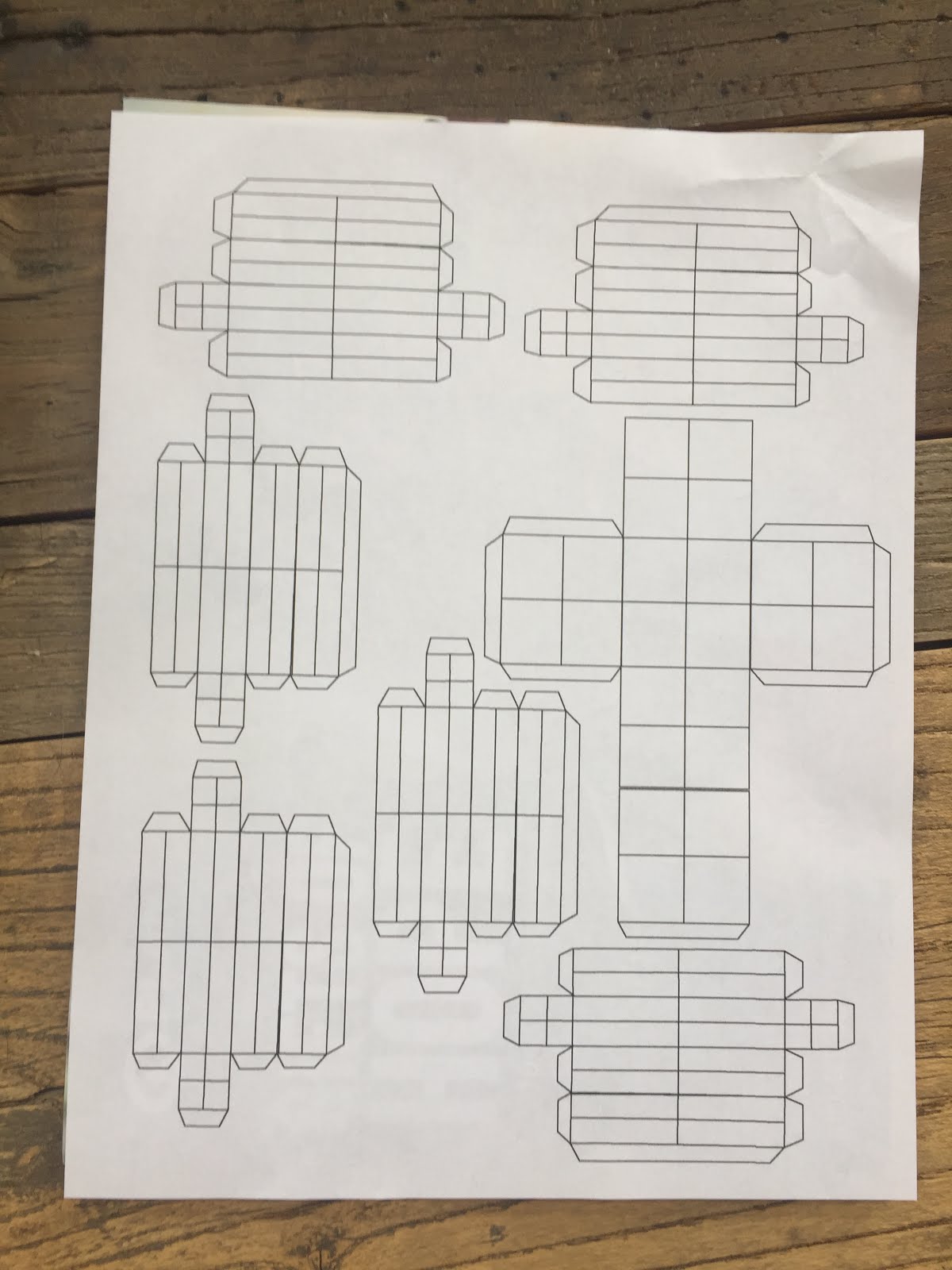 Roans 3D Object Design Blog: Papercraft Prototype V1