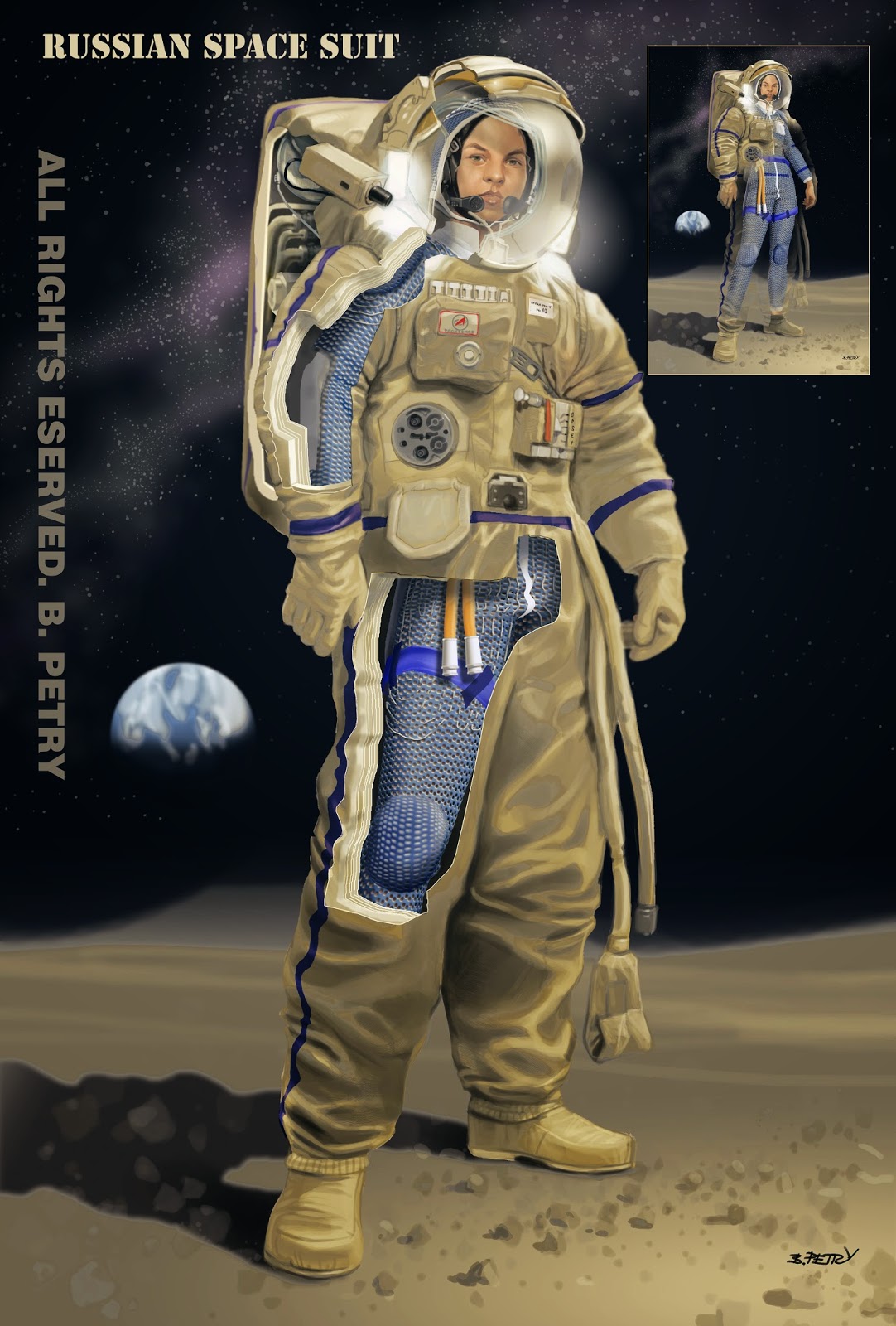 Russian space suit.