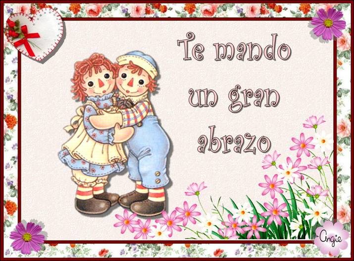 MENSAJITOS ILUSTRADOS: TE MANDO UN GRAN ABRAZO