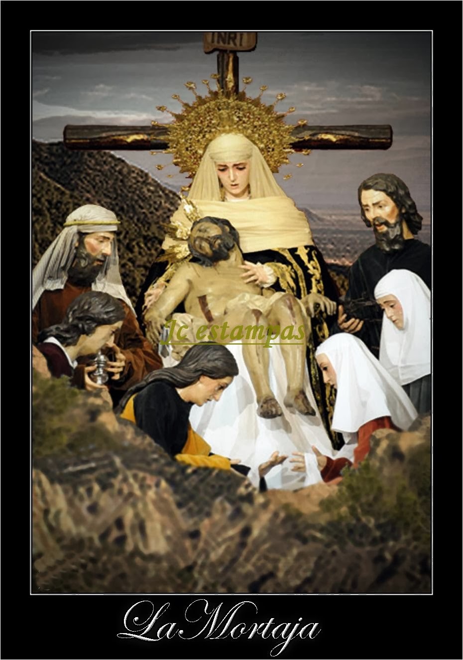 Estampas Cofrades de Sevilla: LA MORTAJA