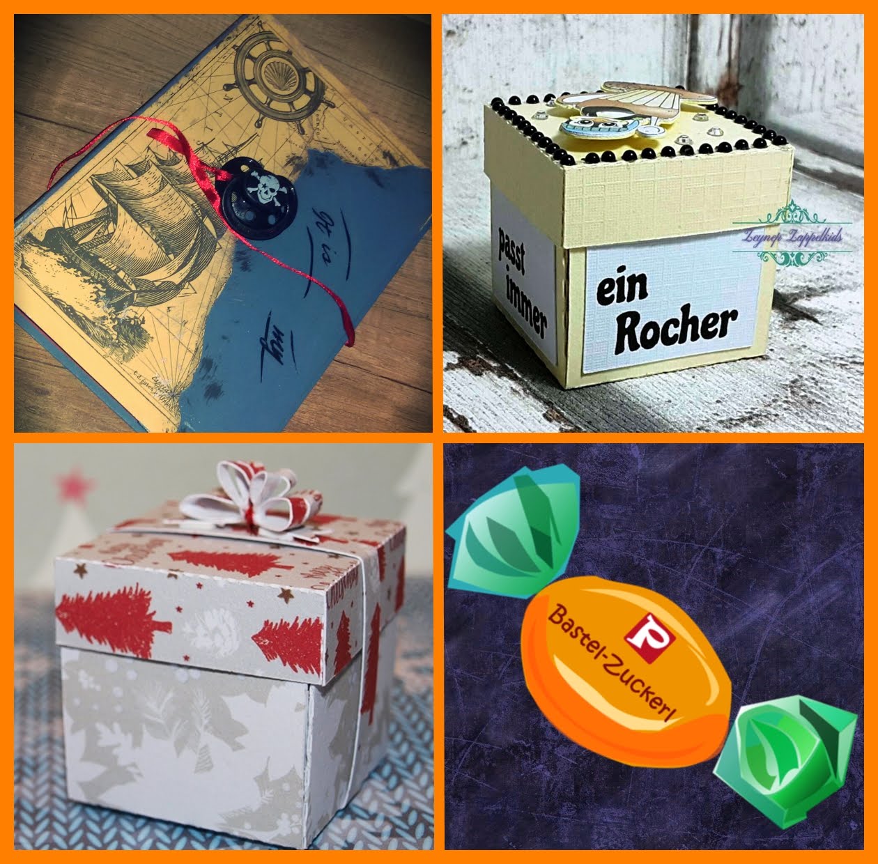 Papierpotpourri: Gebastelte Zuckerl