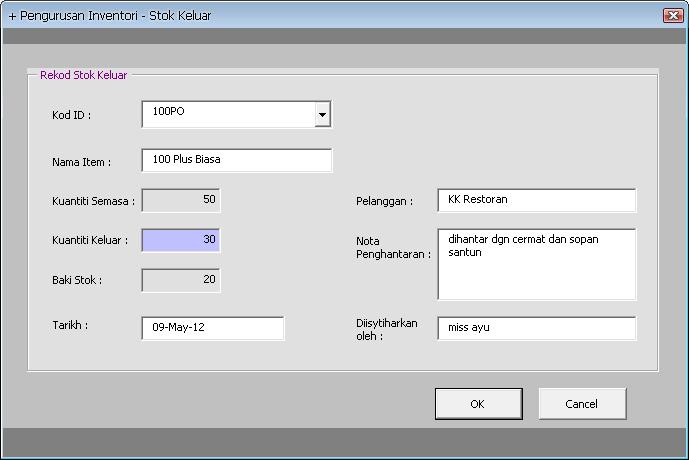 Membina dan Menjual Sistem Rekod Perniagaan dan Inventori: Rekod ...