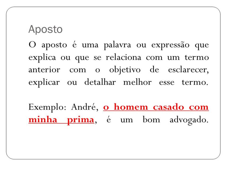 Erika A. V. de Almeida: APOSTO E VOCATIVO