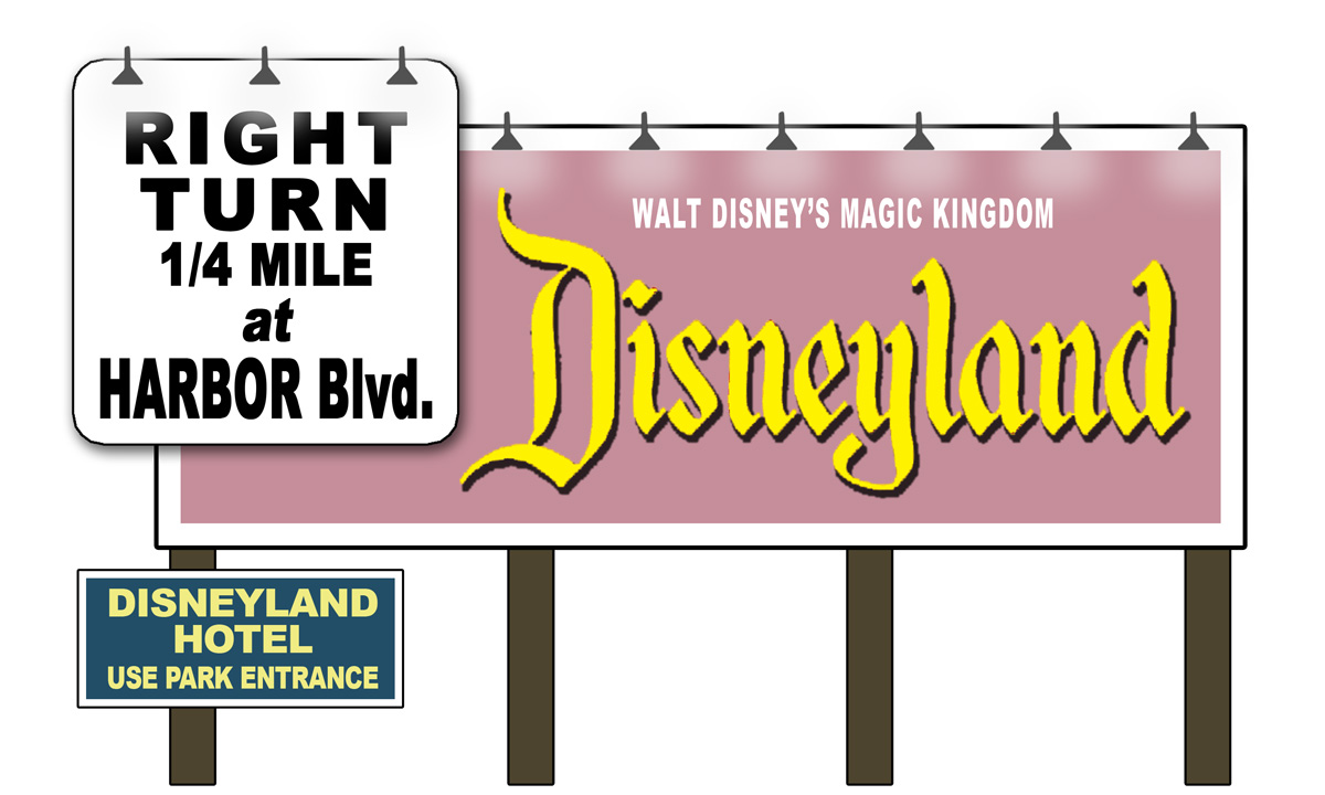 Disneyland California Re(P)ort: Disneyland Sign 1950s