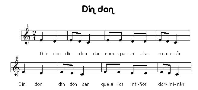 La clase de música: Din Don Dan