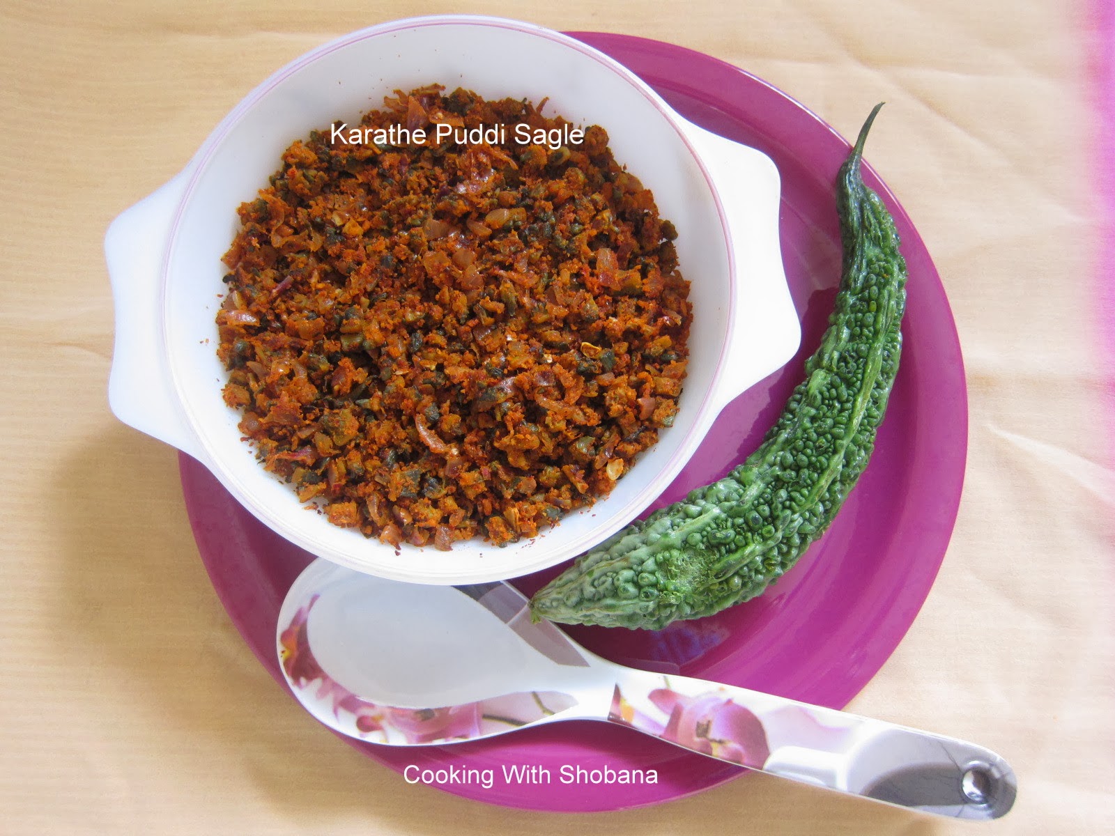 Cooking With Shobana : KARATHE PUDDI SAGLE ( A KONKANI DISH OF BITTER ...