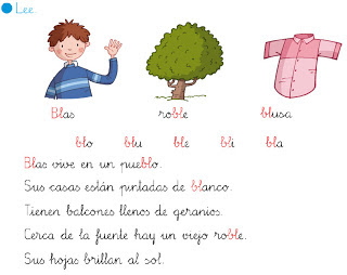 Los PEQUES de Primaria: Lectura interactiva grupo consonántico "Bl"