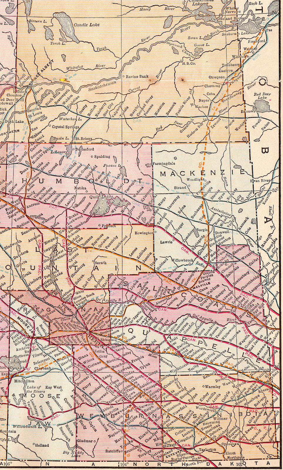 Rolly Martin Country: Saskatchewan in a 1915 School Atlas