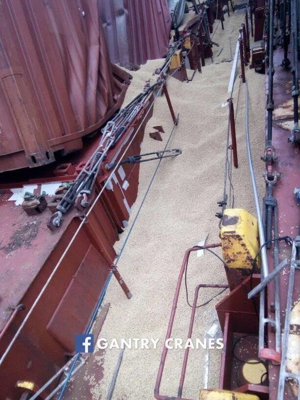 Container Stack Collapse On Deck