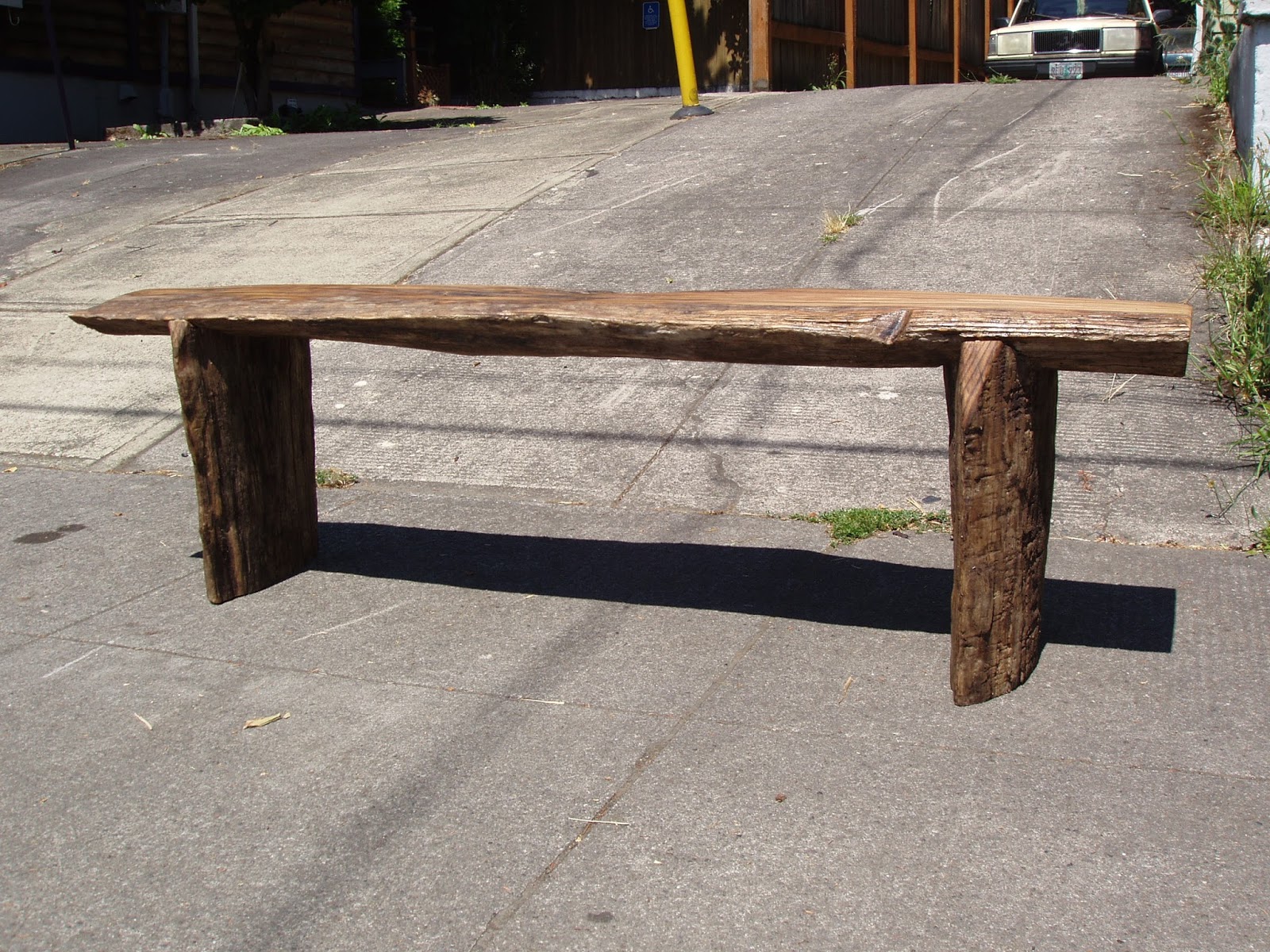 driftedge woodworking: Driftwood Red Oak Bench. $295.00.