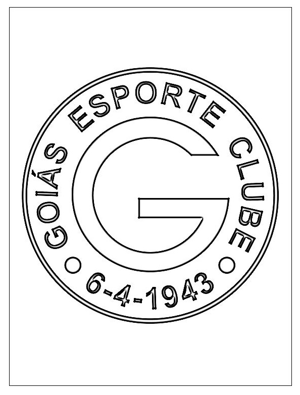 Blog de Geografia: Escudo do Goiás - Desenho para Imprimir e Colorir