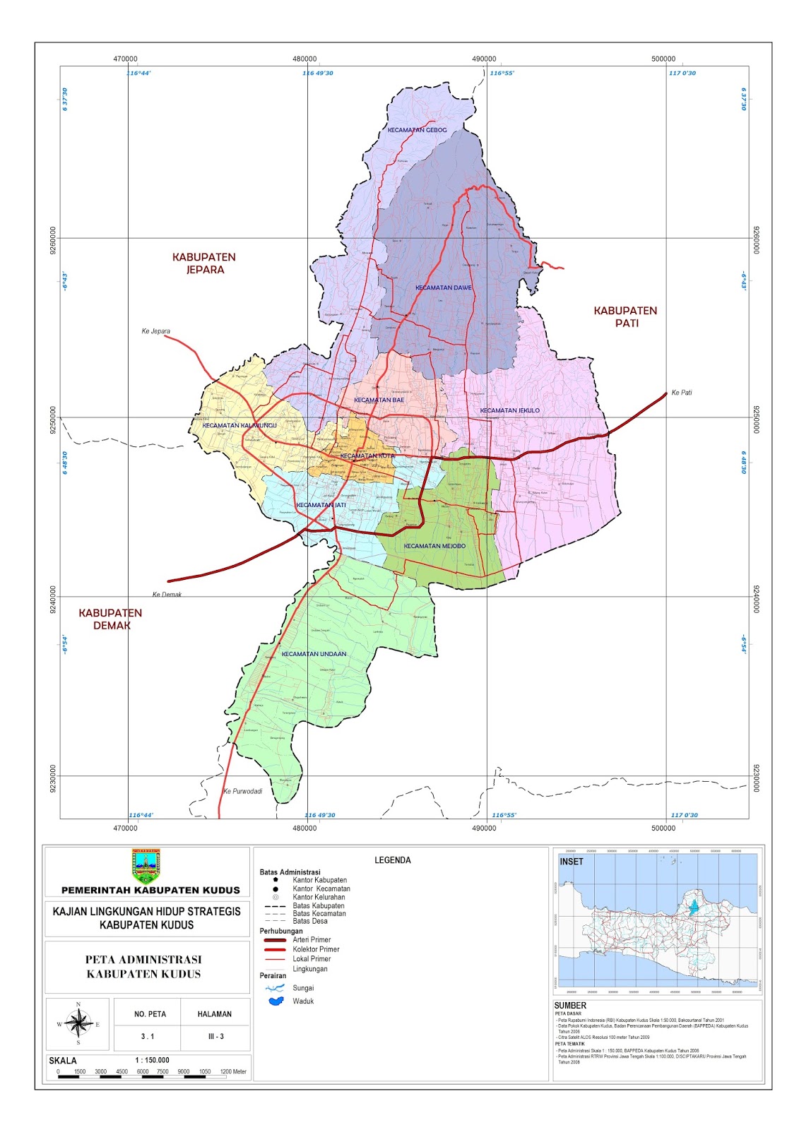 Peta Kabupaten KUDUS ~ media ART studio