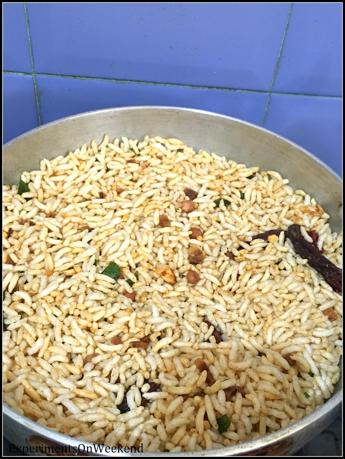 My Food Affairs: Kadle Puri Oggarane / Spicy Puffed Rice