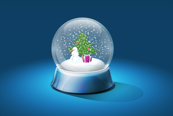 Snow Globe PSD | GraphicsFan