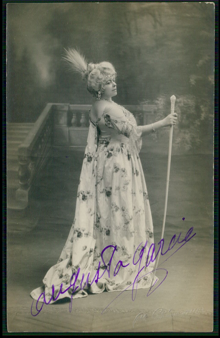 FORGOTTEN OPERA SINGERS : Augusta Garcia (Soprano) (France 1895 - ?)
