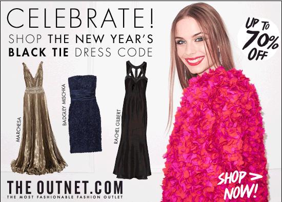 CIRCA Fashion: The OUTNET Sale: The New Year's Black Tie Dress Code Up ...