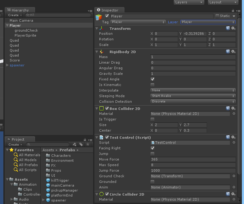 Making a player move in Unity