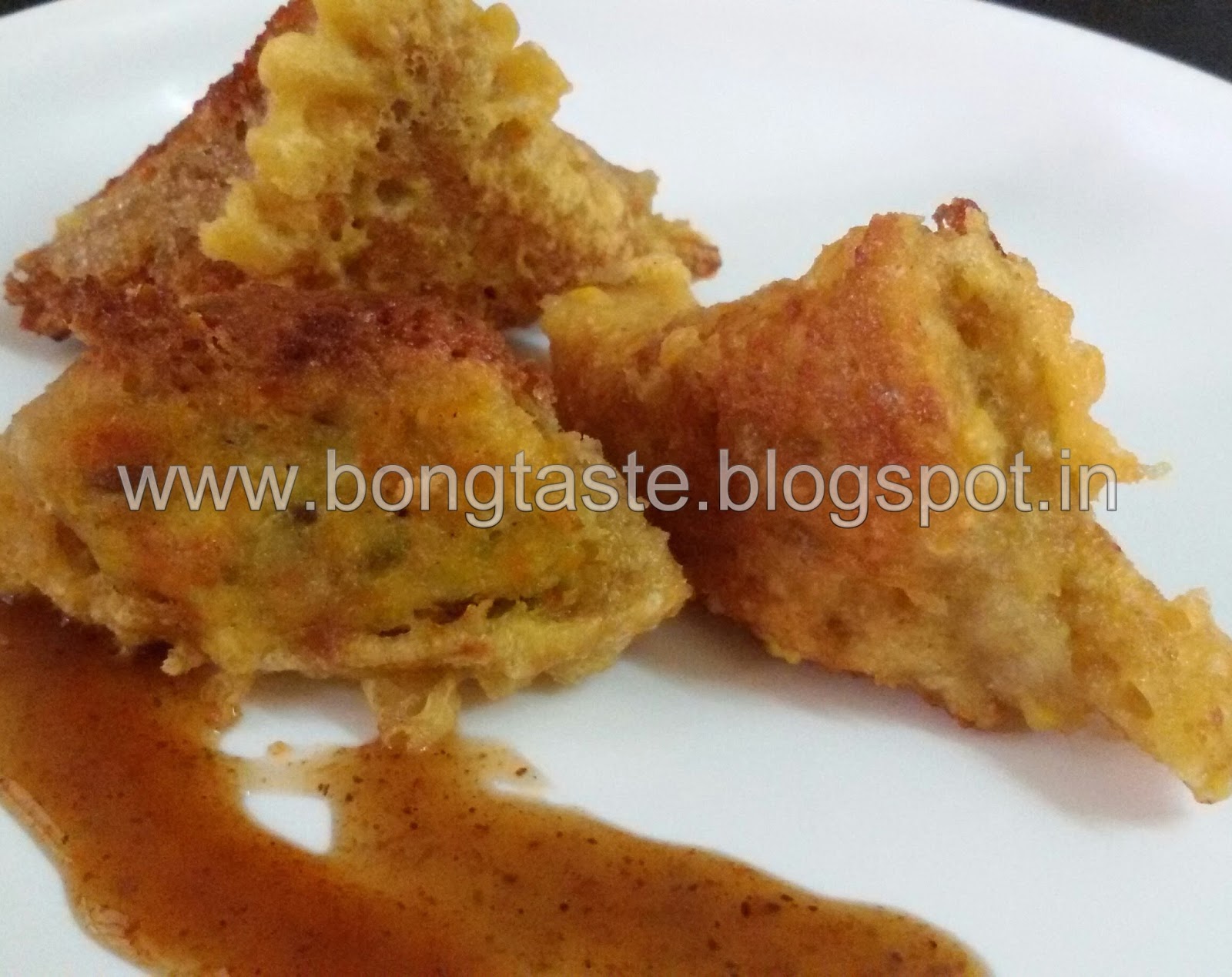 Bongtaste : SAMOSA BREAD PAKODA