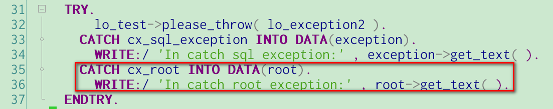 Sap Abap Central How To Write A Correct” Program Rejected By Compiler Exception Handling In