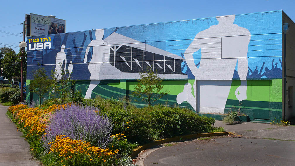 The Murals of Eugene Oregon: Track Town Mural