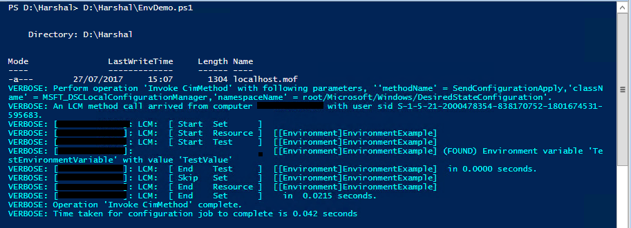 Azure Blaze: DSC Environment Resource