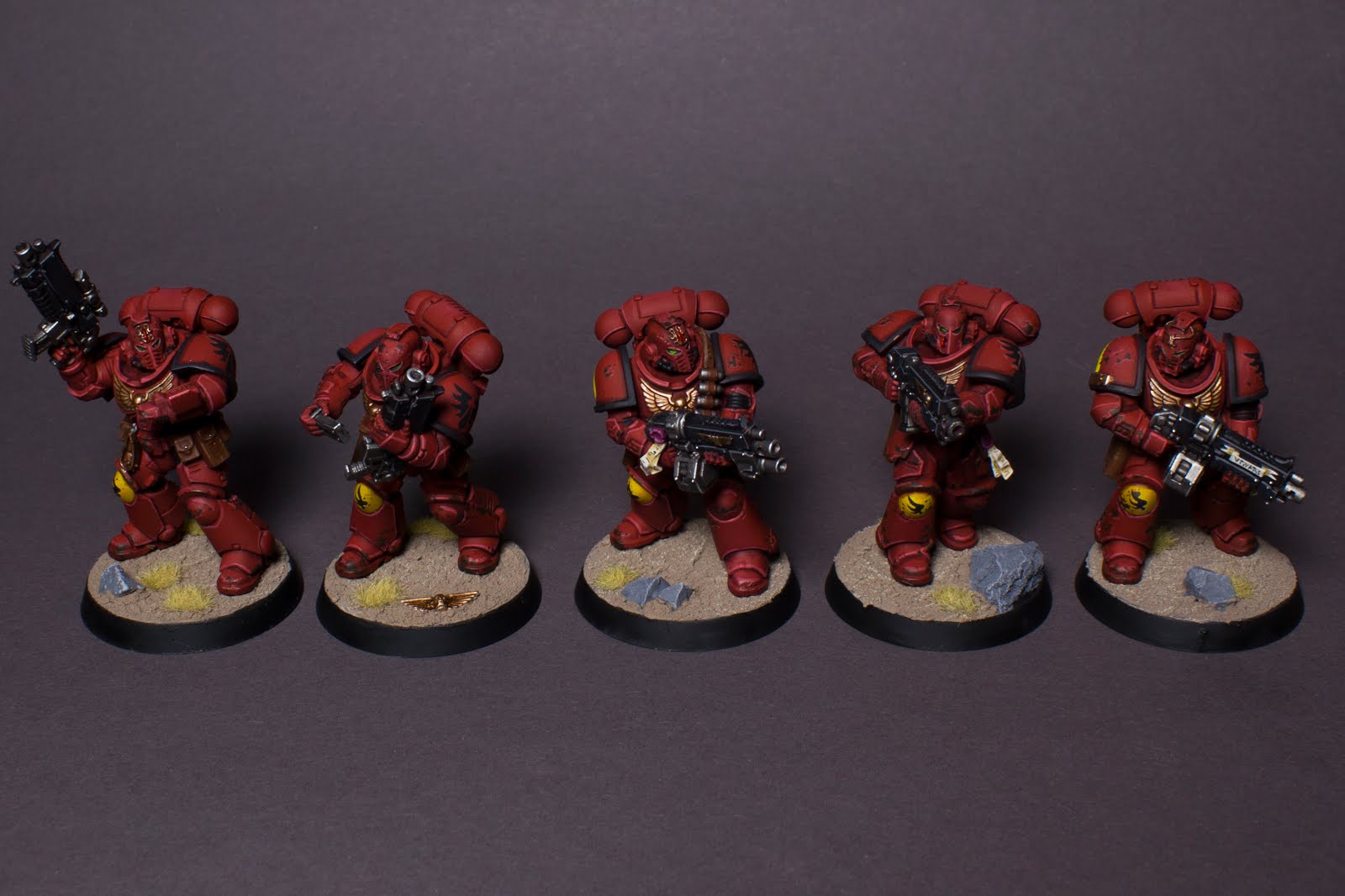 Into the Abyss painting: Blood Angels Primaris Intercessors