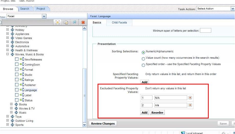 Search Facets - how to create a new search facets in ATG Search