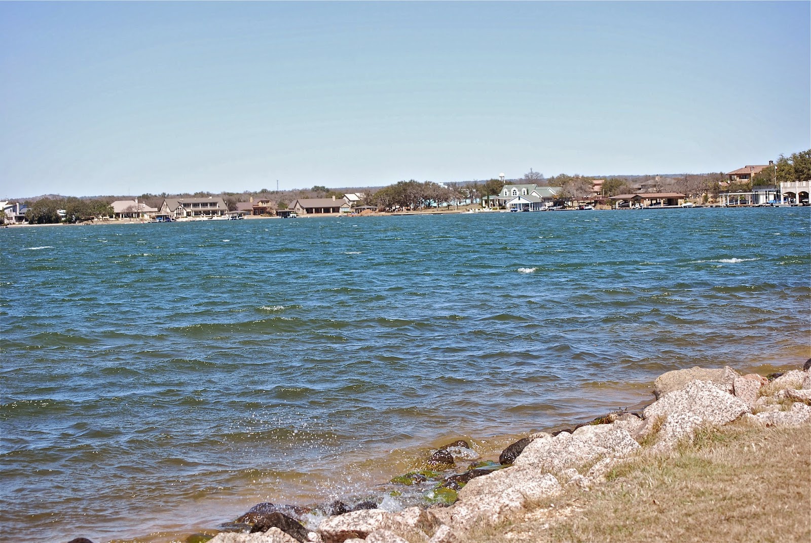 BLUE SKY AHEAD: Shores of LBJ Lake at the Sunset Point Resort