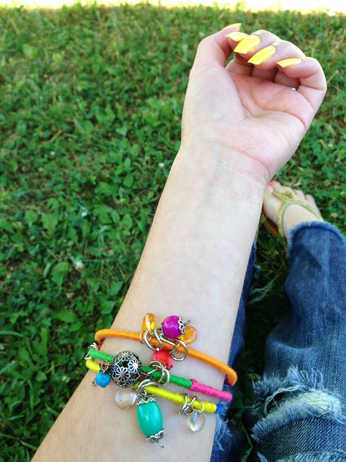 Graceful Imperfections: SUMMER BANGLES DIY