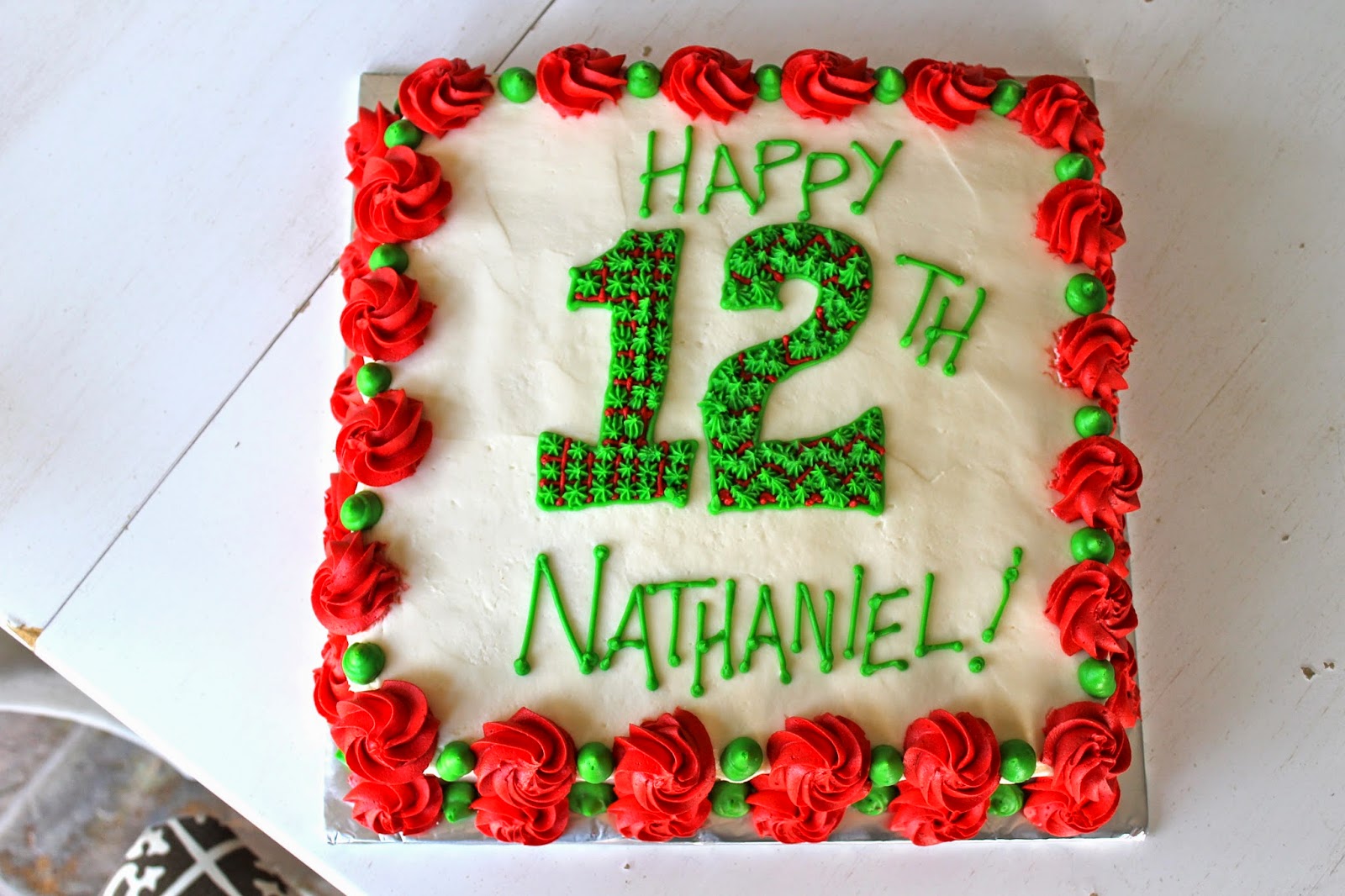 grass stains: Nathaniel's 12th birthday party