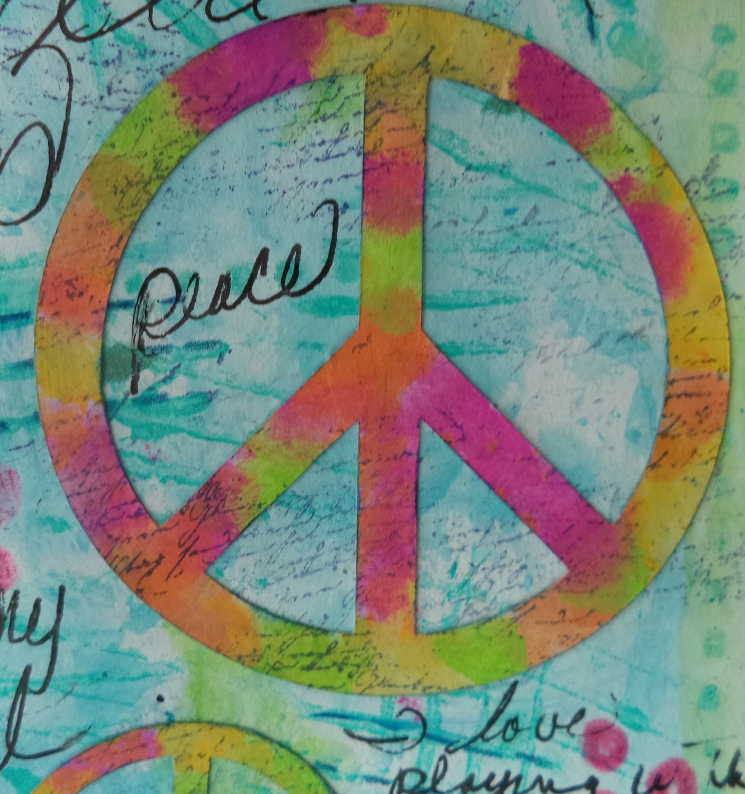 Paper Therapy Ponderings: Journal Page - Peace