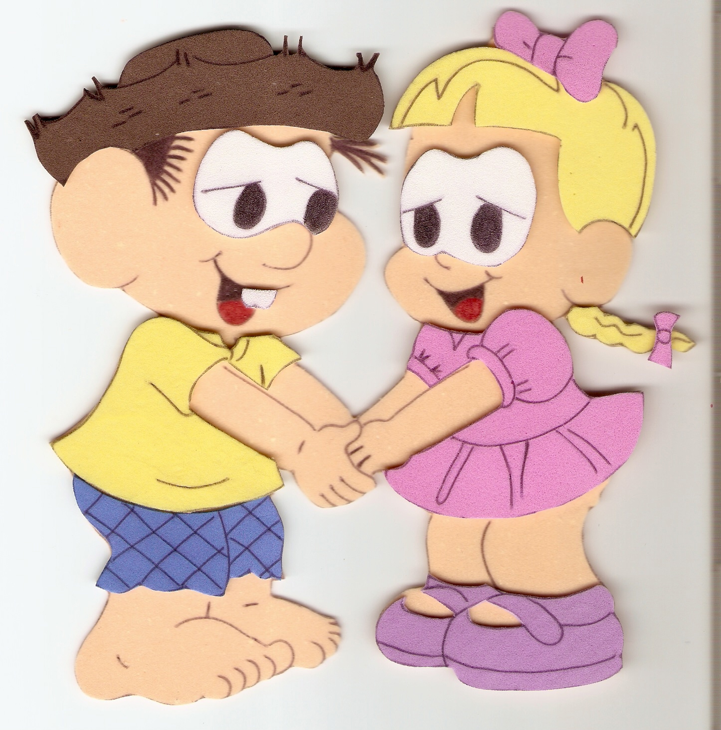 Eu Amo Artesanato: A Turma da Mônica em Eva com moldes