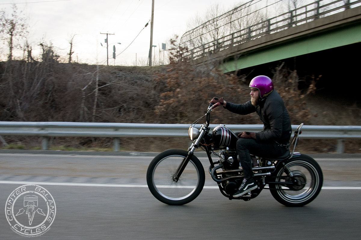 Counter Balance Motorcycles: Brat Riding
