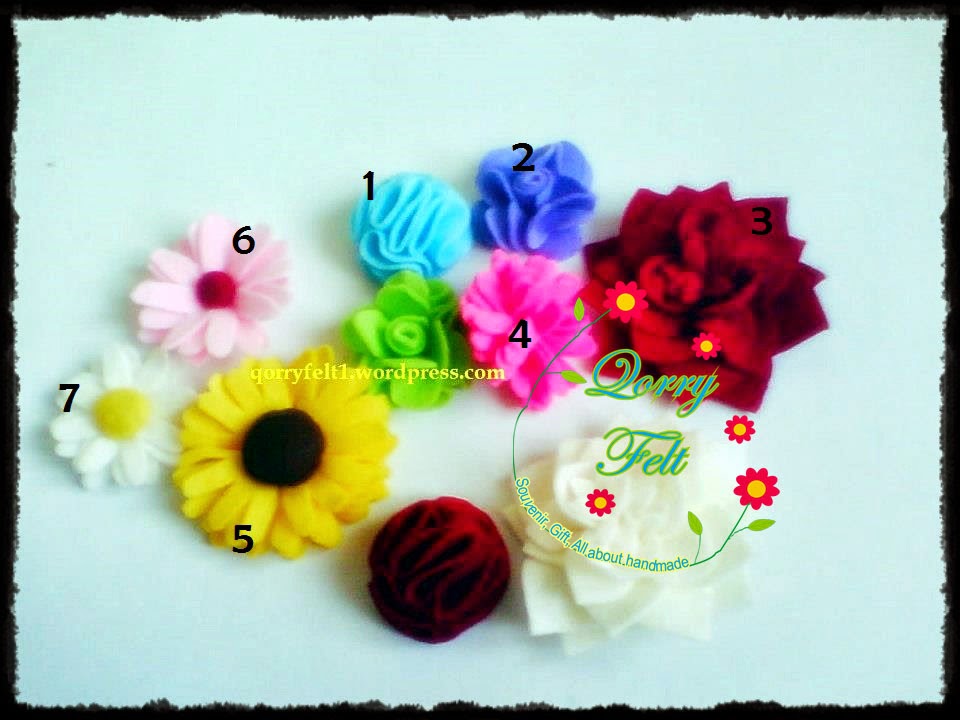 Tampil Cantik Dengan Bros Bunga Dari Kain Flanel