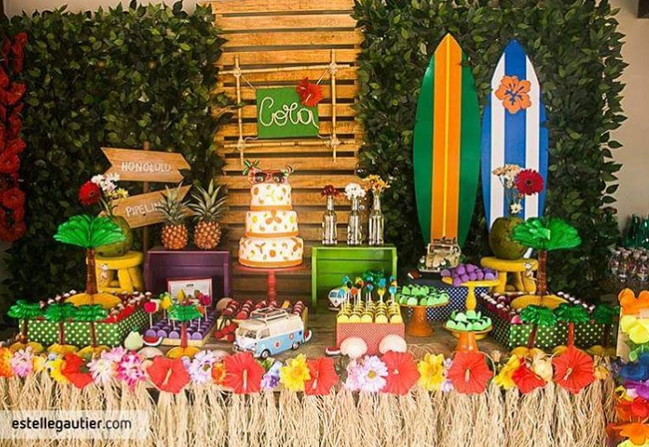 Fiesta temática para los amantes del surf