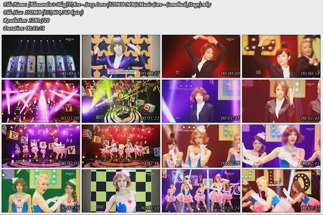 [Perf]T-Ara - Sexy Love (120908 MBC Music Core - Comeback Stage) - Đăng's Blog