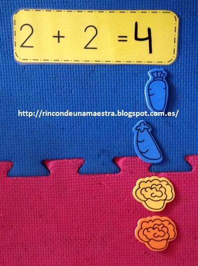 Rincón de una maestra: Tarjetas de sumas