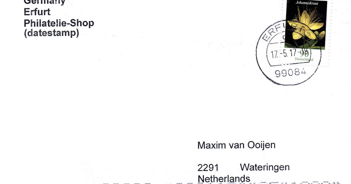 World envelope collection: Germany - Erfurt - Philatelie-Shop