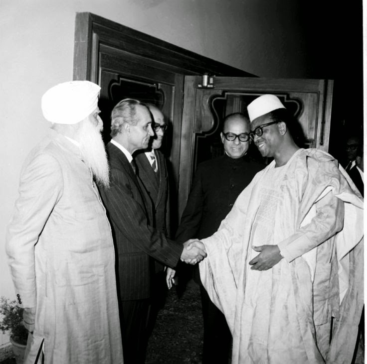 Chief Anthony Enahoro in New Delhi, India in February 1974 ~ Nigeria ...
