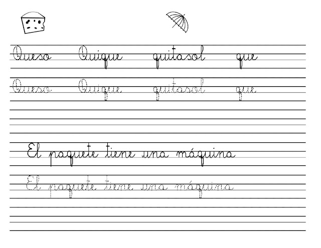 Mi Cuaderno de Caligrafia 1. - Atividades de Caligrafia