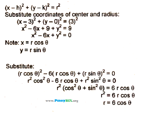 Solution Find The Polar Equation Of The Circle Of Radius 3 Units And Center At 3 0 solution-find-the-polar-equation-of-the-circle-of-radius-3-units-and-center-at-3-0